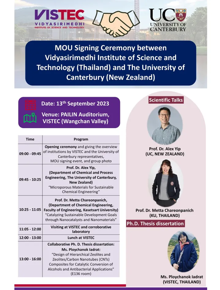 The University of Canterbury (New Zealand) Collaboration by MOU signing ...