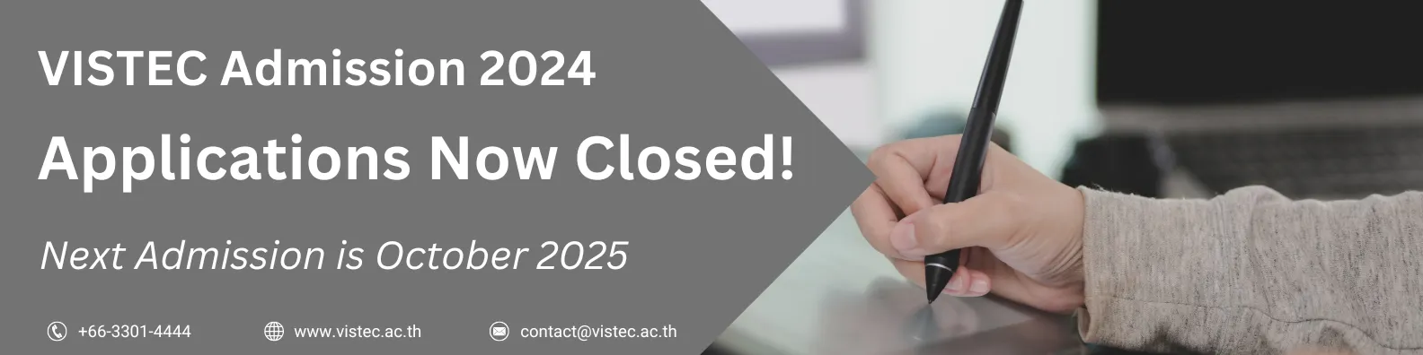 Admission | VISTEC: Vidyasirimedhi Institute of Science and Technology